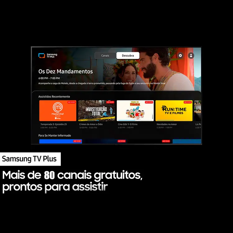 Smart TV Samsung 75" UHD 4K Wi-Fi Tizen HDR10+ UN75CU7700GXZD