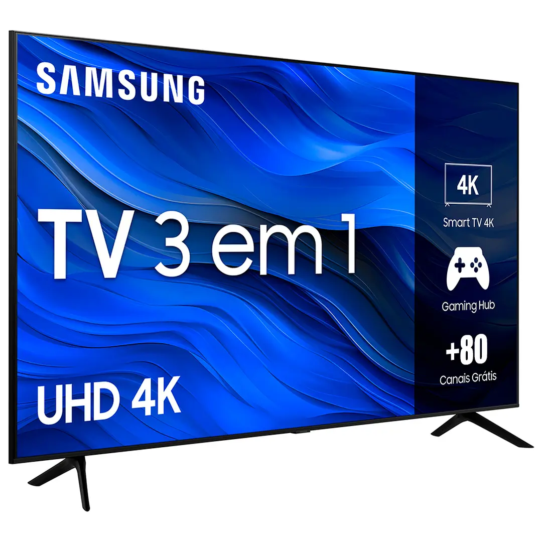 Smart TV Samsung 75" UHD 4K Wi-Fi Tizen HDR10+ UN75CU7700GXZD
