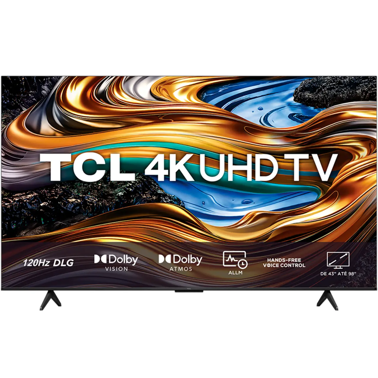 Smart TV TCL LED 55" 4K Wi-Fi UHD Google TV Comando de Voz 55P755