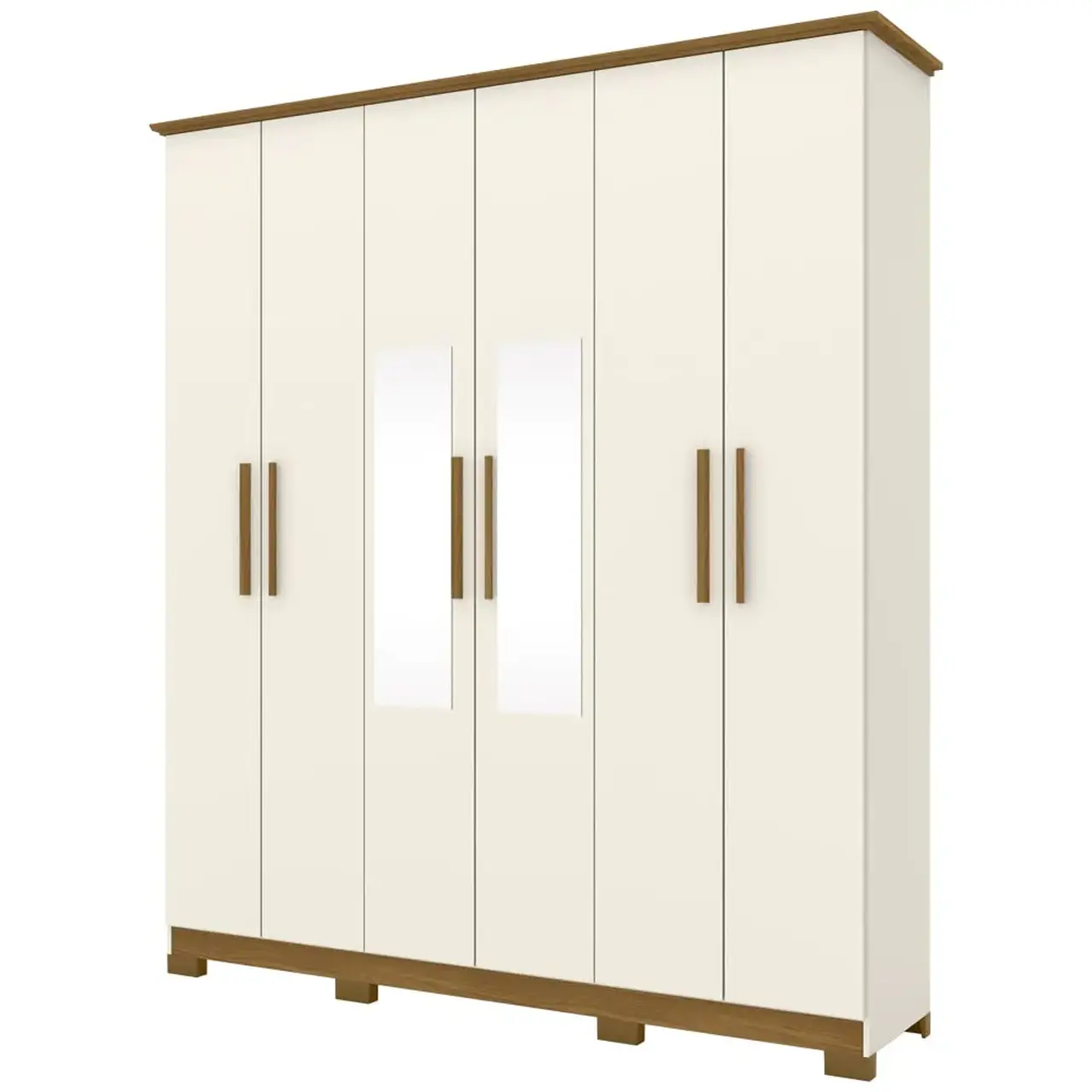 Guarda-Roupa Casal com 6 Portas Bater Cover da Henn - Gazin