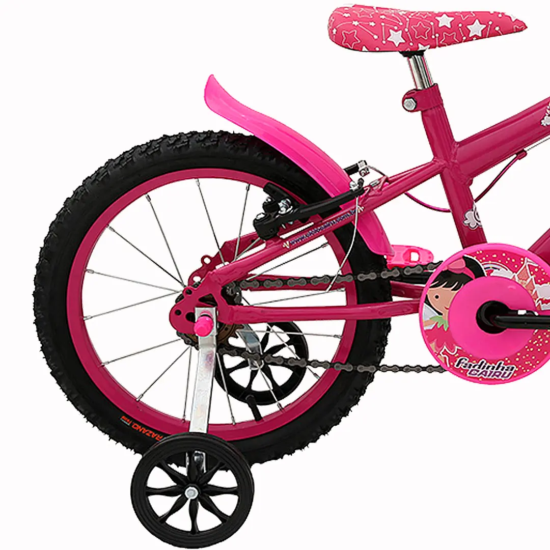 Bicicleta Infantil Aro 16 Cairu Fadinha Freio V-Brake