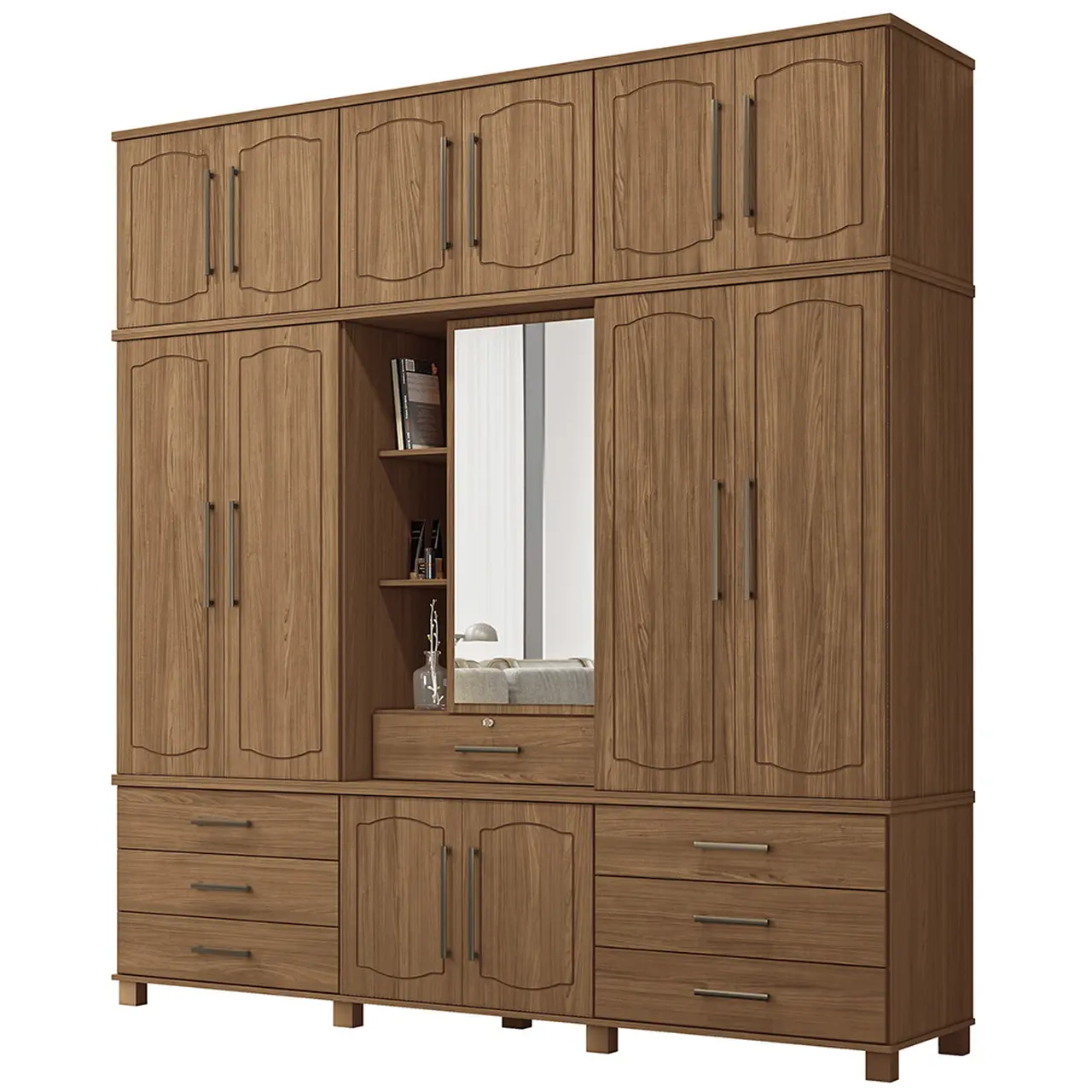 Guarda-Roupa Casal 13 Portas Bater 7 Gavetas Londres Capelinha Santos Andirá