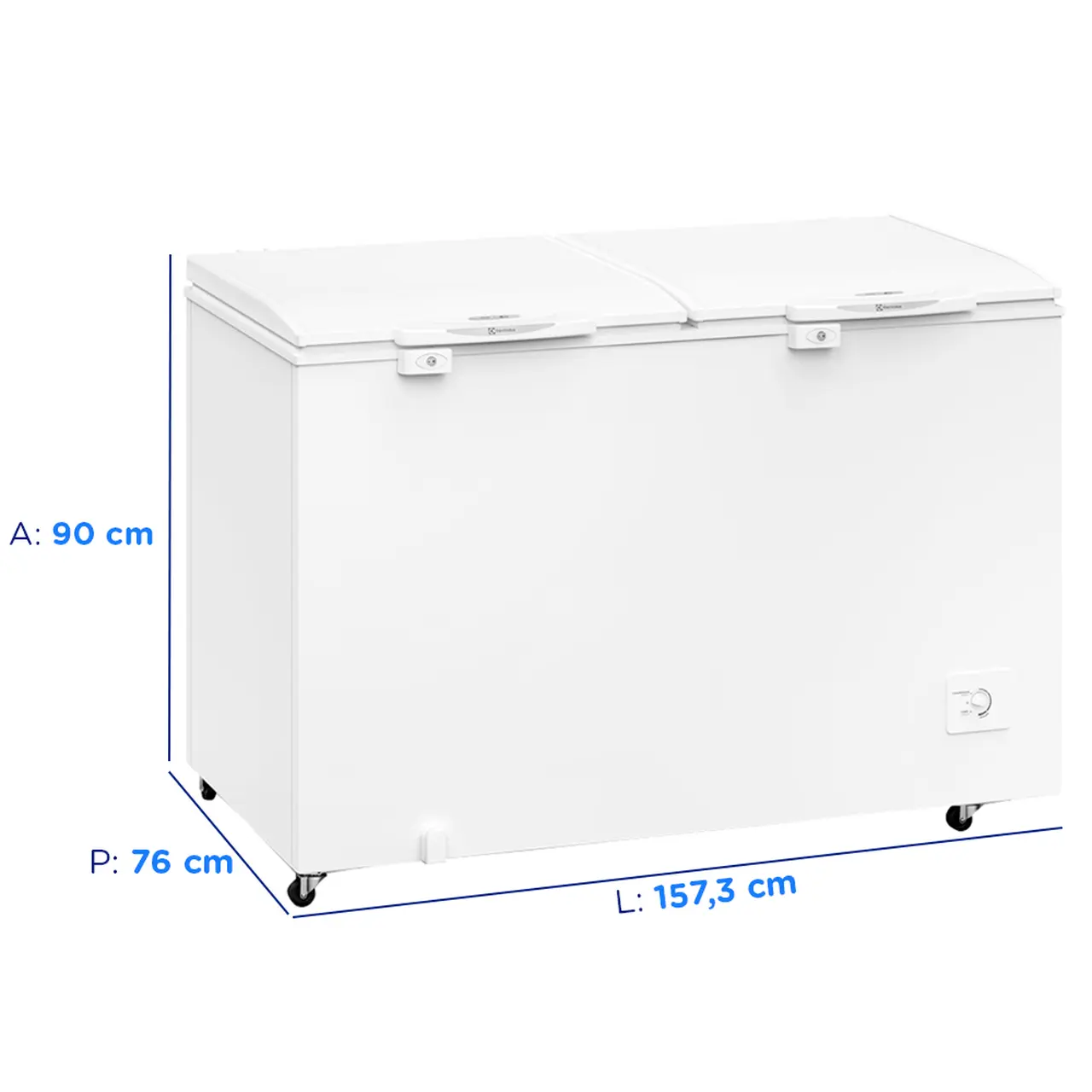 Freezer Electrolux 513L 2 Portas Horizontal - Gazin