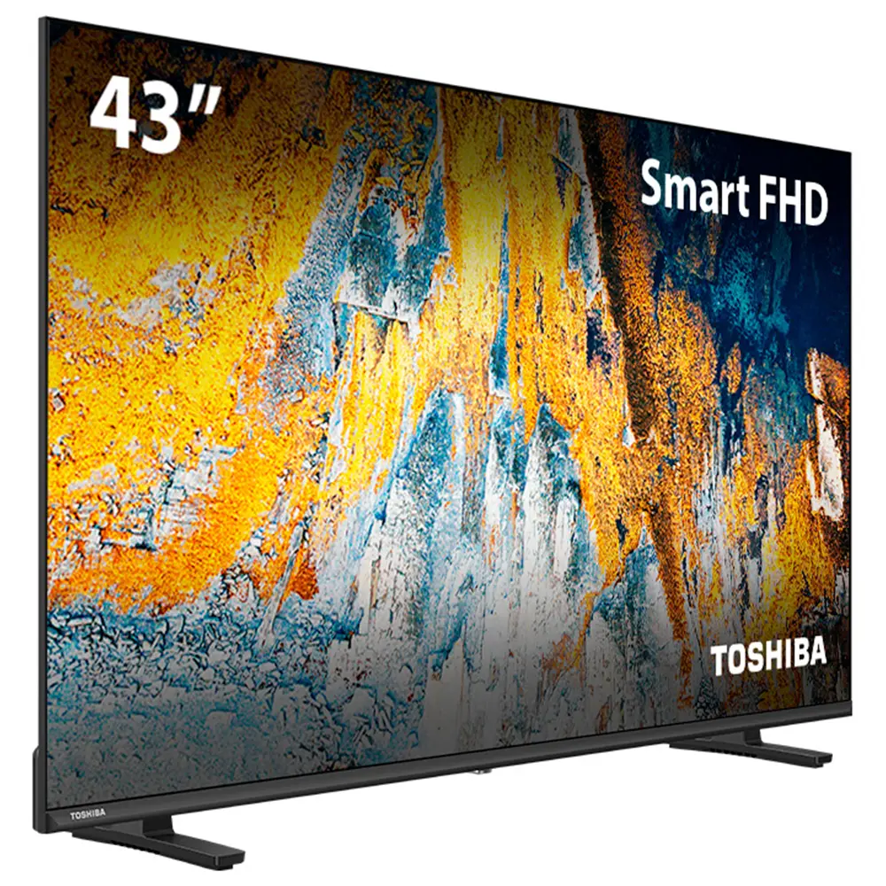 Smart TV Toshiba DLED 43" Full HD Wi-Fi VIDAA Dolby Áudio TB017M